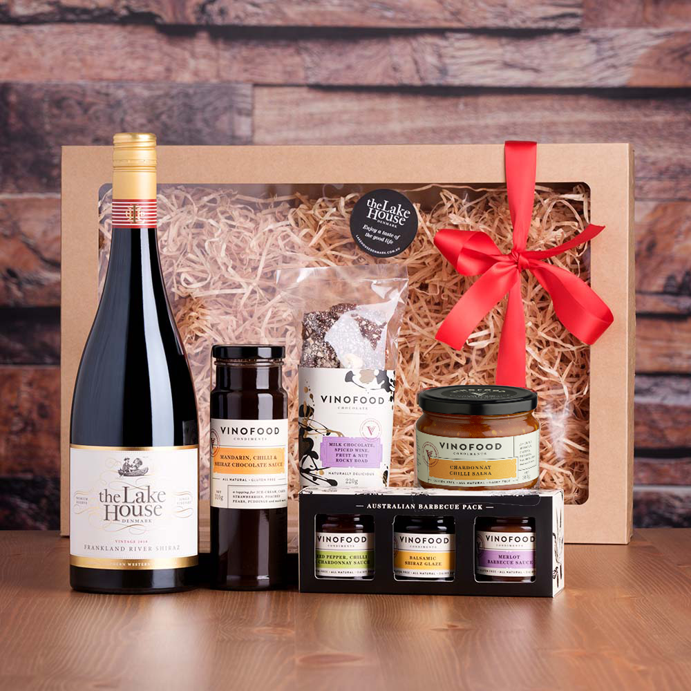 Gourmet Condiment Red Wine Gift Hamper